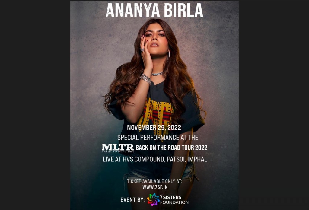 Ananya Birla –To Perform in Imphal - The Frontier Manipur