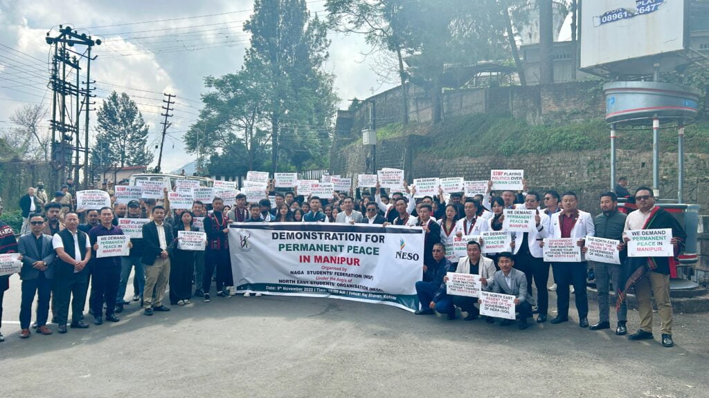 Naga Students rally for permanent peace in Manipur - The Frontier Manipur